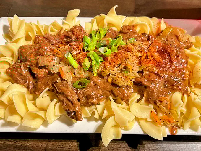 Pot roast that doesn't just fall apart&mdash;it surrenders completely, waving the white flag after hours of slow-cooking perfection.