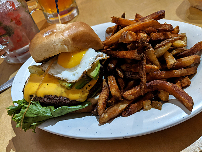 When your burger needs its own area code and the fries require their own plate, you know you've found your happy place.