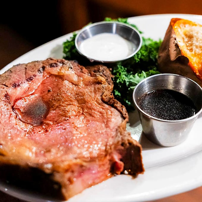 This prime cut, cooked to ruby-red perfection, isn't just dinner – it's a religious experience with steak knives.