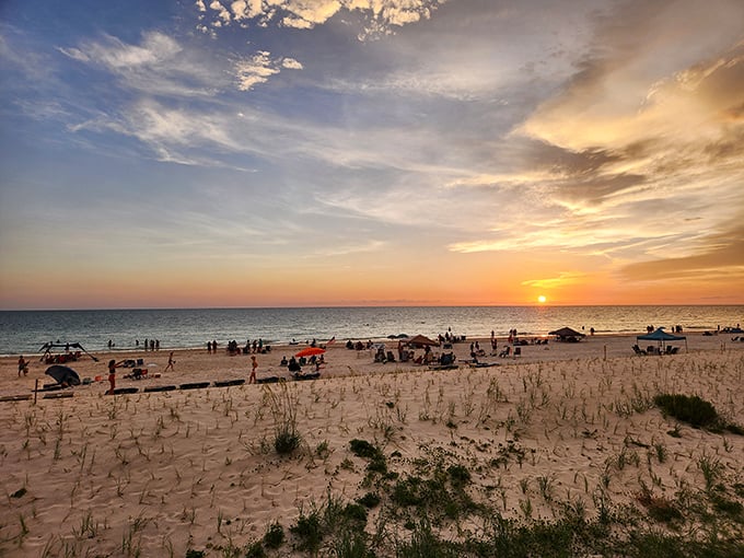 Sunset gatherings that turn strangers into friends. Mother Nature's nightly show draws the best kind of audience&mdash;one that still applauds natural beauty.