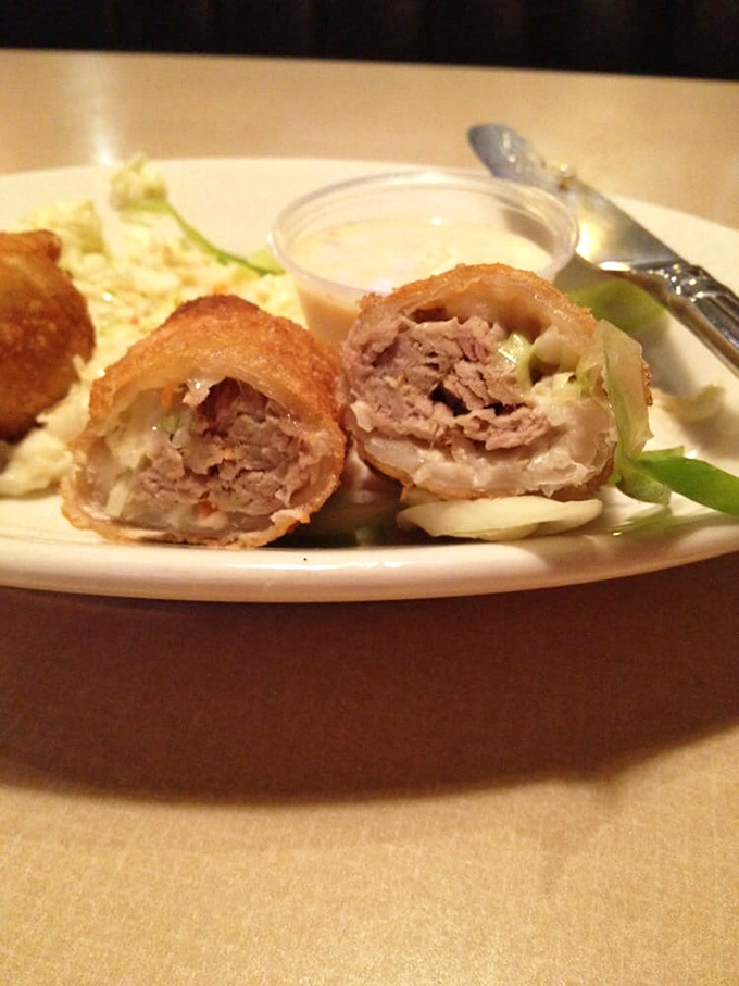 Crispy egg rolls reveal a treasure of pulled pork inside. East meets Midwest in this genius fusion that'll have you questioning why you didn't think of it.