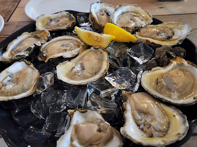 Raw oysters on ice&mdash;nature's perfect appetizer&mdash;glistening like jewels and tasting like the ocean just whispered a delicious secret.