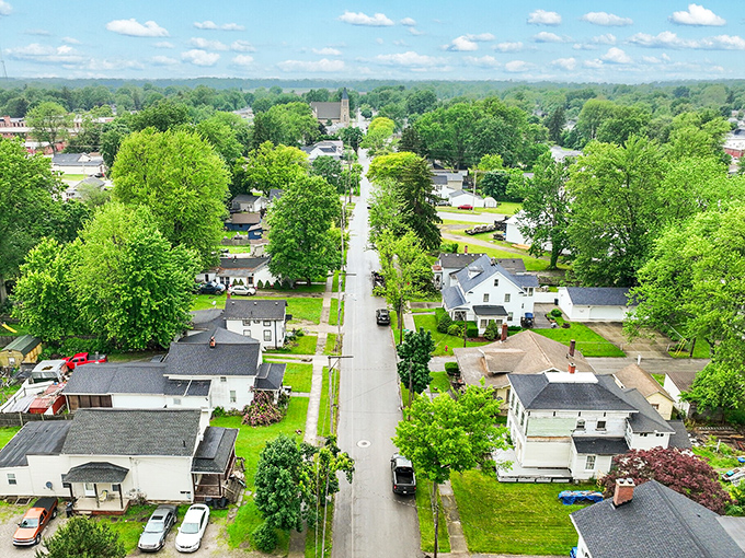 Tree-lined streets and generous yards define Norwalk's residential areas, where neighbors still wave and housing costs won't force you to eat ramen for dinner.