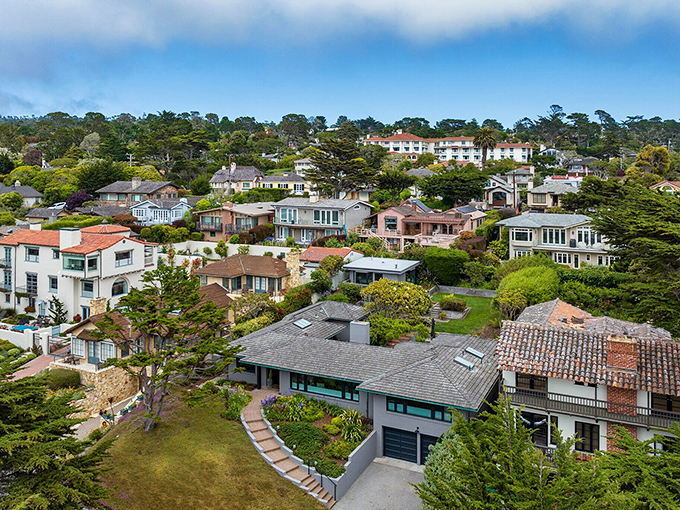 A patchwork quilt of architectural styles that somehow works perfectly together, like the best potluck dinner you've ever attended.