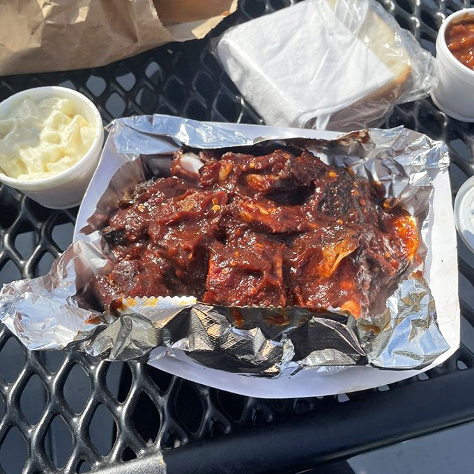 Rib tips: where bark meets meat in perfect harmony. Like getting the crispy corner piece of lasagna, but for carnivores.