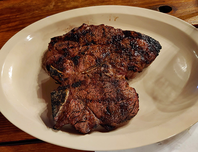 A ribeye with a sear so perfect it deserves its own Instagram account. The char-to-juicy ratio here is what steak dreams are made of.