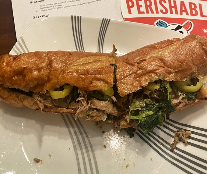 The roast pork sandwich with broccoli rabe&mdash;Philly's unsung hero. Like finding out your quiet neighbor is secretly a rock star. The sandwich equivalent of a standing ovation.