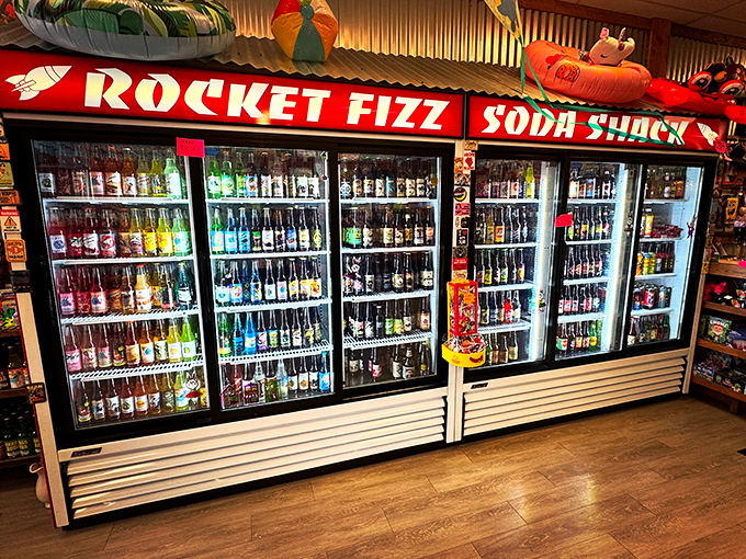 Rocket Fizz's rainbow of sodas proves that adulting doesn't mean abandoning your childhood sweet tooth &ndash; just upgrading it with exotic flavors.
