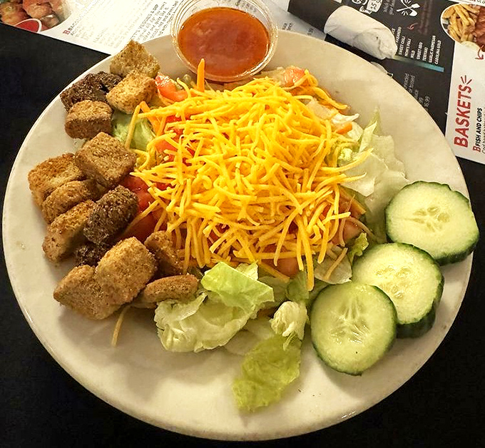 A salad that doesn't apologize for being healthy&mdash;bright, fresh ingredients proving vegetables can have just as much personality as their fried counterparts.