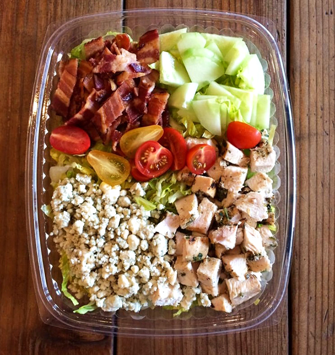 Even the salads here mean business, loaded with enough toppings to make you forget you're eating vegetables.