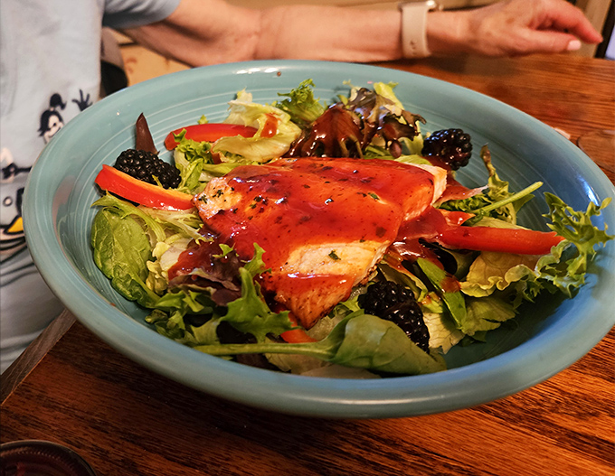 This salmon salad proves healthy eating doesn't have to be punishment&mdash;it's a colorful celebration that makes virtuous choices downright indulgent.