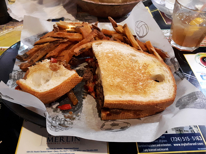 The sandwich that makes lunch breaks worthwhile &ndash; paired with hand-cut fries that put the frozen variety to shame.