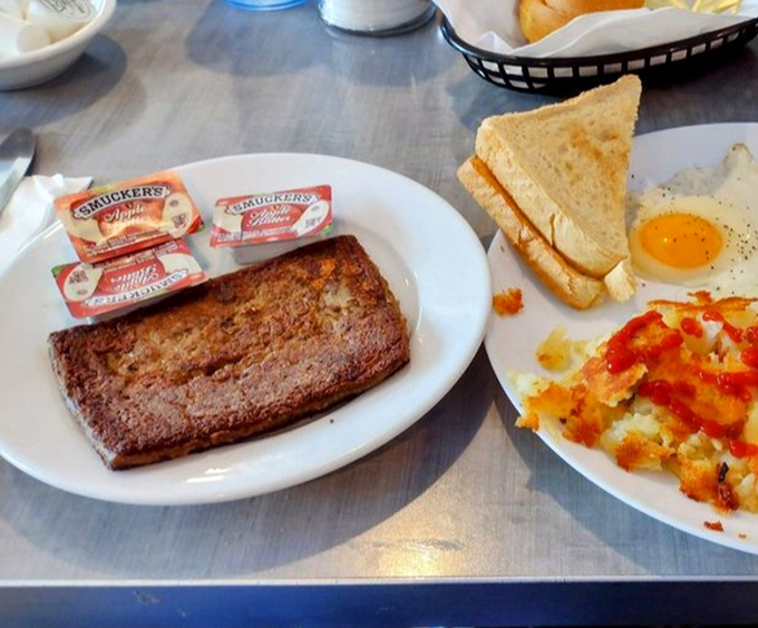 Scrapple and eggs &ndash; the Pennsylvania breakfast of champions. Where else can you find this regional delicacy executed with such reverence alongside perfect sunny-side ups?