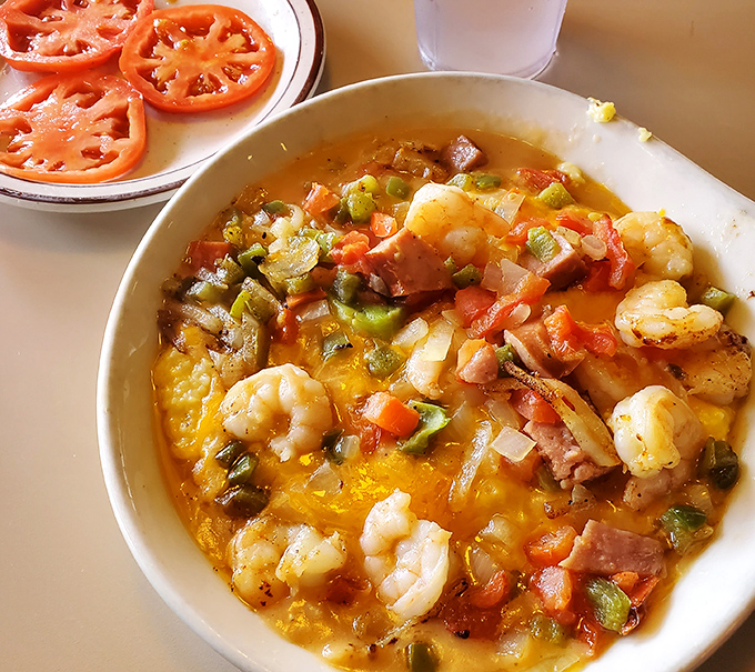 Shrimp and grits: where coastal Carolina meets comfort food in a bowl that could convert even the most dedicated Yankees fan.