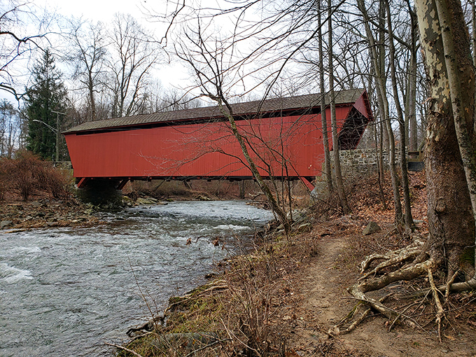 From this angle, you can appreciate how the bridge hugs the landscape, a perfect marriage of human ingenuity and natural beauty.