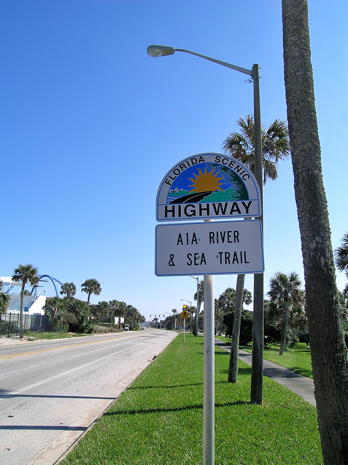 The A1A River & Sea Trail sign &ndash; your official invitation to Florida's greatest hits album.