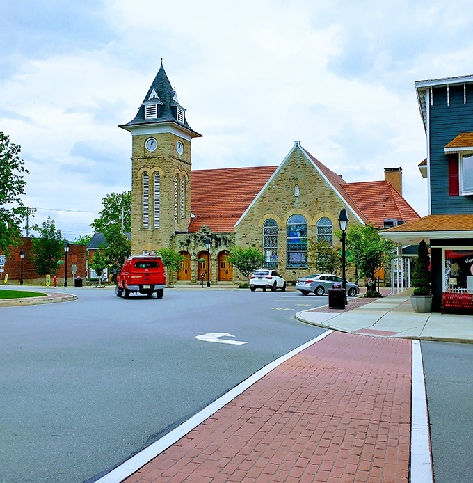 Classic architecture frames everyday life, making grocery runs feel like historical walking tours.
