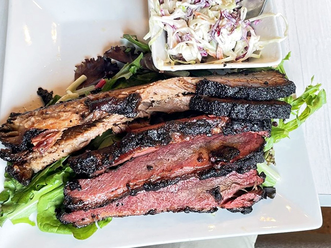 Smoke rings don't lie&mdash;this brisket has the kind of perfect pink halo that barbecue dreams are made of.