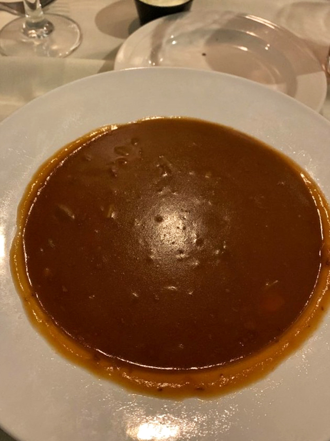 Snapper soup so rich and complex, it's like the broth equivalent of reading a great novel. Each spoonful reveals a new chapter of flavor.