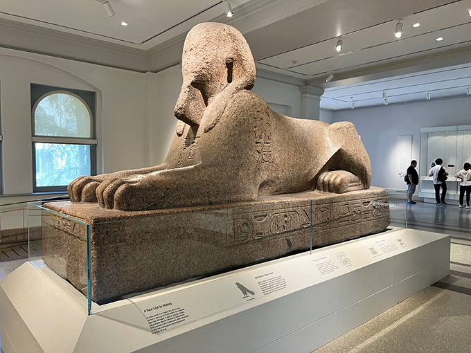 The Western Hemisphere's largest sphinx sits regally, probably wondering what took you so long.