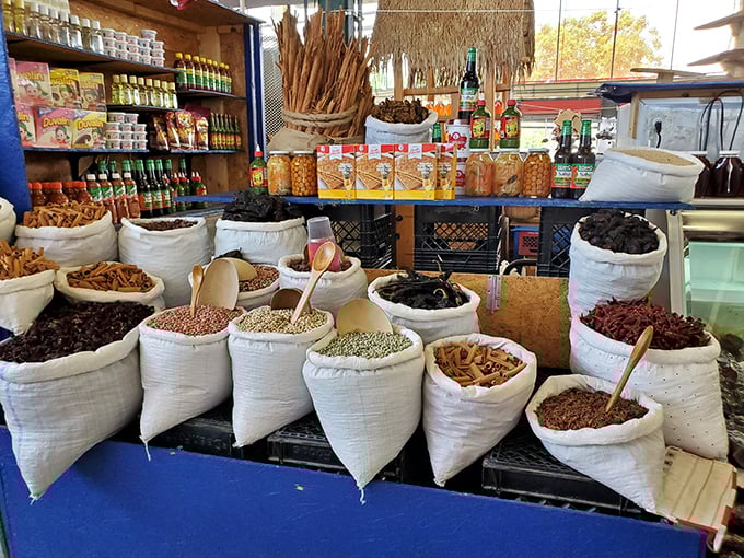 Spice mountains that would make Marco Polo reroute his entire expedition &ndash; each sack contains worlds of flavor waiting to be discovered.