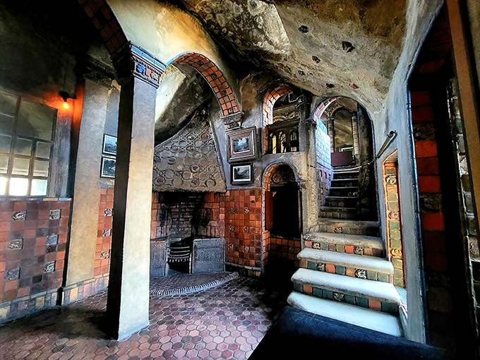 These stairs weren't just built&mdash;they were composed, like a concrete symphony where each tile plays a note in an architectural masterpiece. 