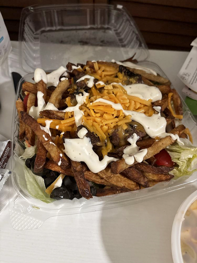 When fries become the foundation for a meal, topped with steak, cheese, and ranch &ndash; Pittsburgh's answer to loaded nachos.