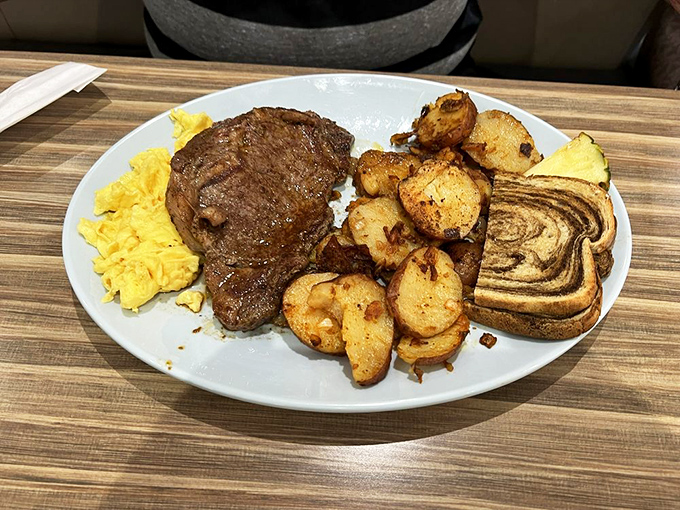 Steak and eggs: the breakfast power couple that's been together longer than most Hollywood marriages, and for good reason.