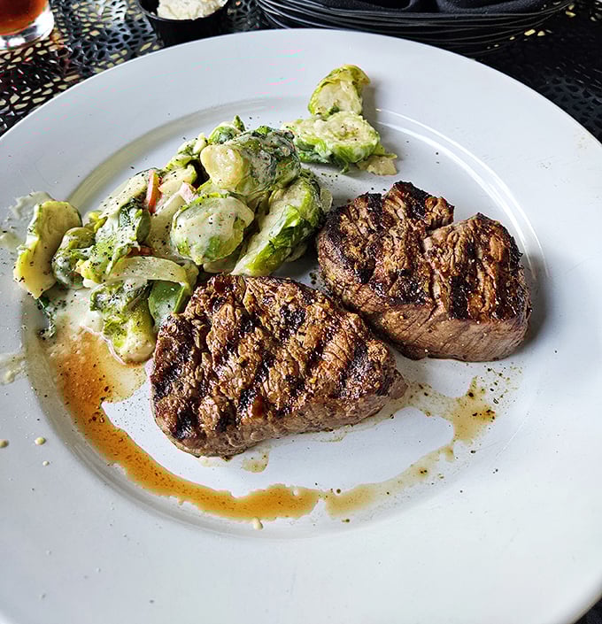 Two filet medallions grilled to perfection, proving that good things really do come in pairs.