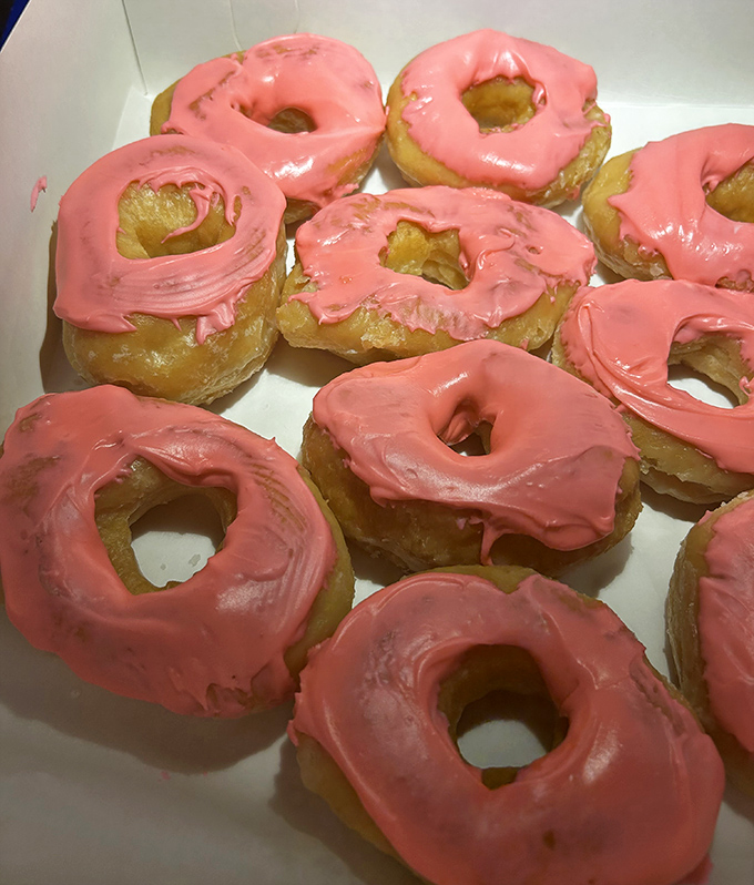 Pink-frosted perfection that would make Barbie trade in her dream house for a dozen of these beauties.