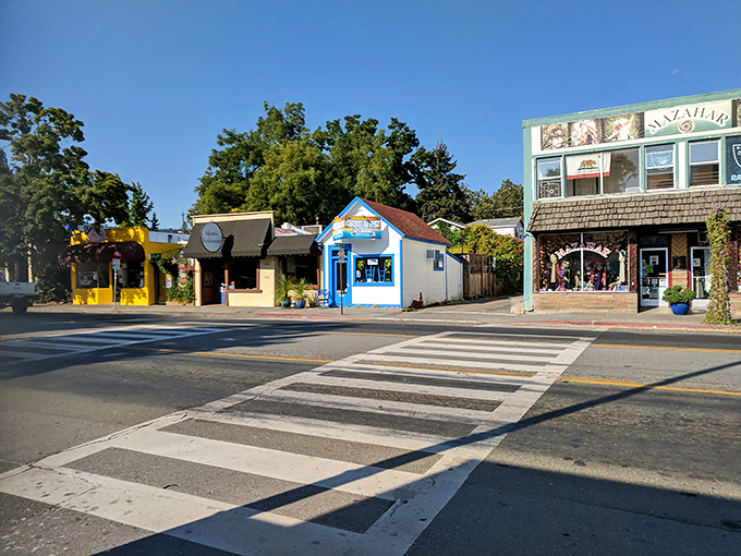 Colorful storefronts line this pedestrian-friendly stretch of downtown&mdash;proof that not all California shopping requires valet parking or celebrity sightings.