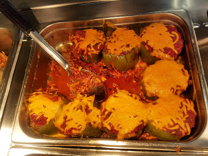 Stuffed peppers crowned with melted cheese – where vegetables become vessels for savory delights that would make any grandmother nod in approval.