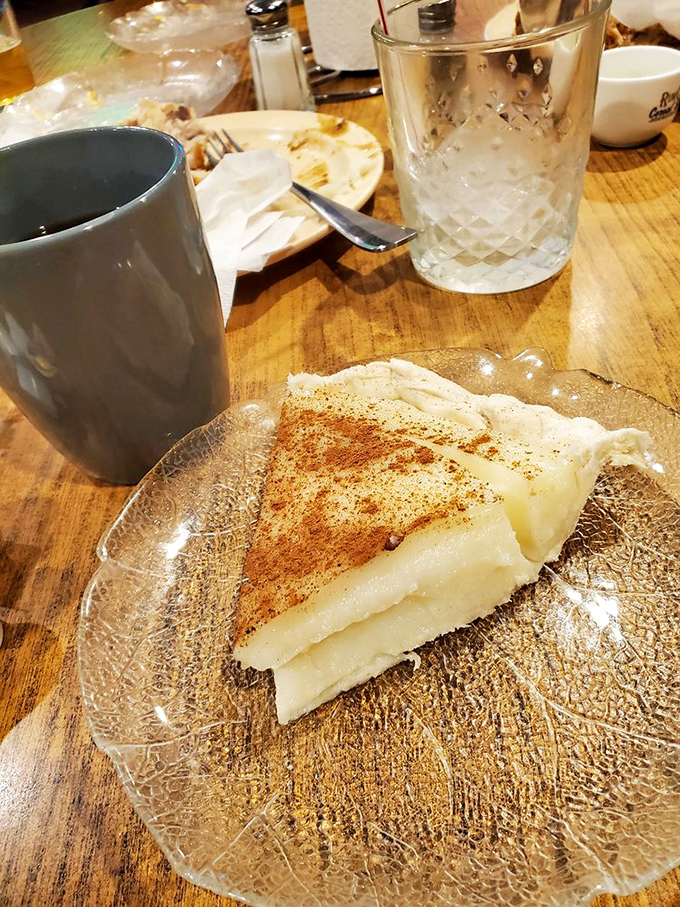 A slice of sugar cream pie that whispers sweet nothings to your taste buds&mdash;Indiana's unofficial state pie showing off why it earned the title.