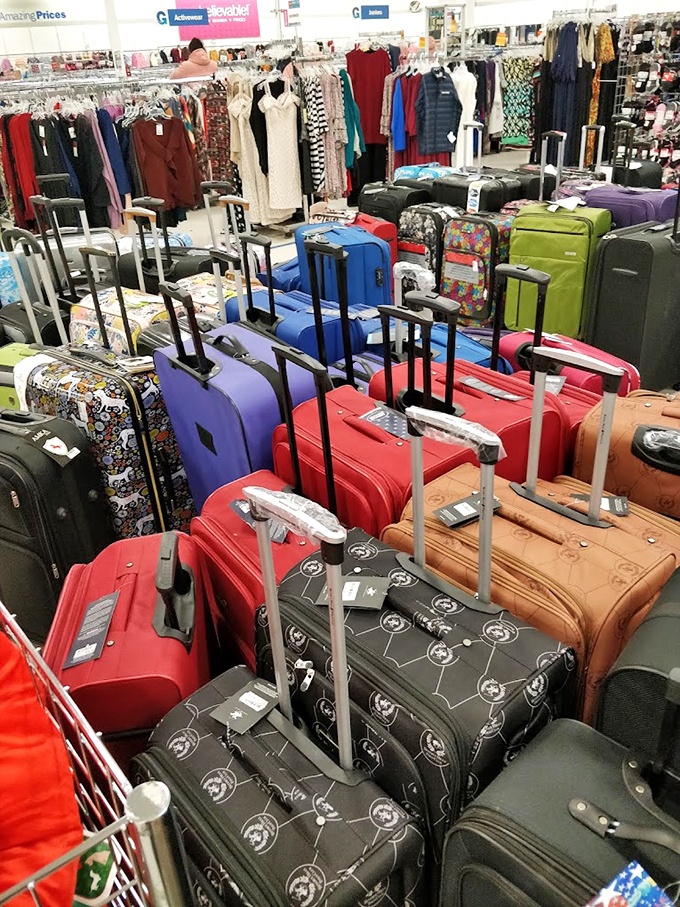 Luggage as far as the eye can see! Your next adventure awaits, and these colorful suitcases are ready to roll&mdash;literally&mdash;at prices that won't ground you.