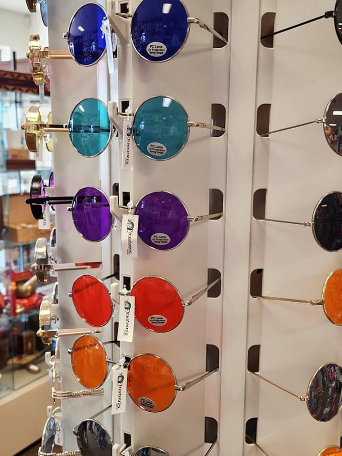 John Lennon would approve of this psychedelic eyewear collection. These aren't just sunglasses&mdash;they're time portals to decades when fashion dared to be bold.