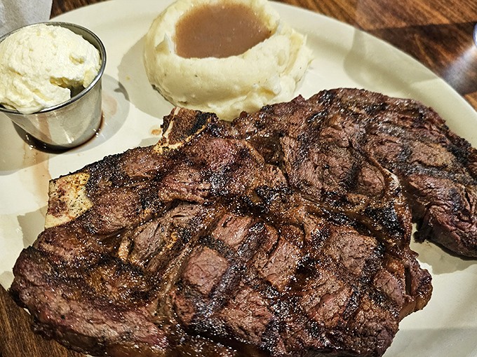 This T-bone doesn't just cross the finish line&mdash;it breaks the tape, poses for photos, and signs autographs. Meat masterpiece with all the fixings.