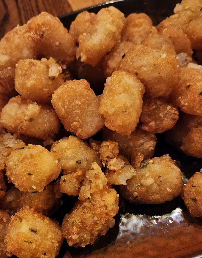 Tater tots dressed up for a night out &ndash; because sometimes potato perfection needs cheese and all its friends.