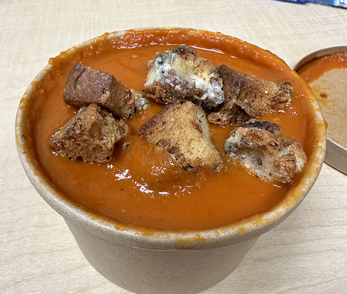 This Tomato Bisque isn't just soup&mdash;it's liquid comfort with islands of blue cheese croutons. Winter in Cleveland never tasted so optimistic.