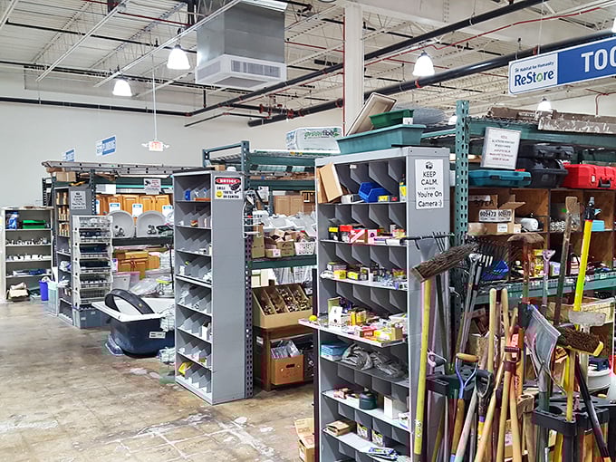 The tool section: where DIY dreams are born and "I can totally fix that myself" confidence is dangerously acquired.