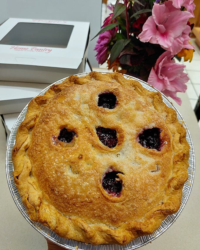This berry pie with its perfectly vented crust isn't just photogenic&mdash;it's the dessert equivalent of winning the lottery.