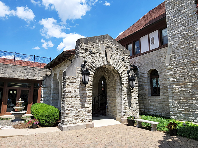 The Troy-Hayner Cultural Center's stone archway practically whispers "come in and be cultured" with all the charm of a European villa.