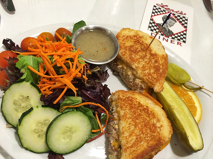 The grilled cheese of your dreams&mdash;golden-brown, perfectly melted, with a garden-fresh salad that pretends this is a balanced meal. Who are we kidding?