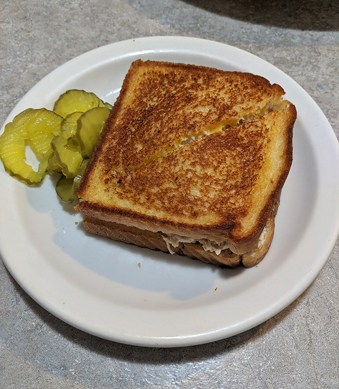 The humble tuna melt, elevated to art form. Golden-brown bread cradling creamy tuna salad&mdash;comfort food that hugs you from the inside.