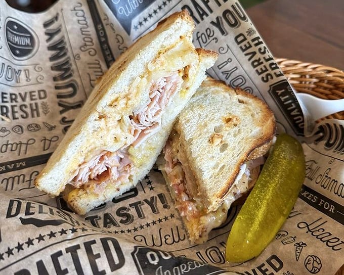 This turkey sandwich isn't just lunch&mdash;it's Thanksgiving between two slices of bread, minus the awkward family conversations.