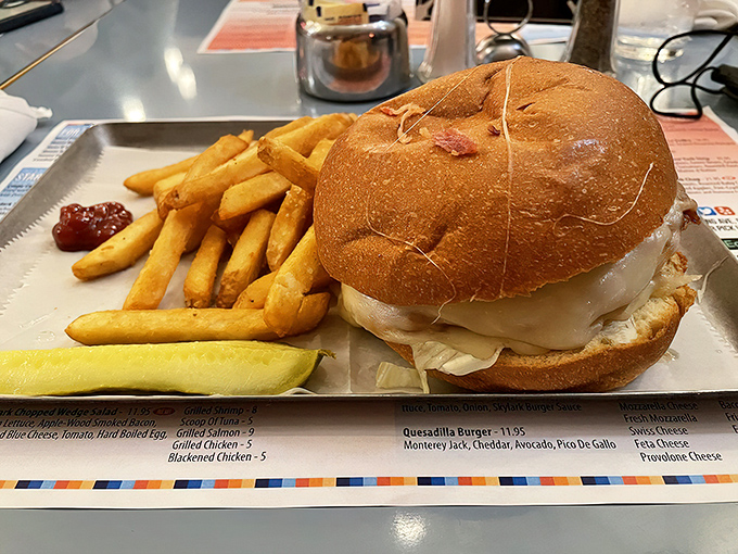 A turkey burger that defies the "healthy option curse" &ndash; juicy, flavorful, and served on a bun that actually contributes to the experience.