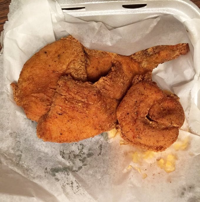 Fried chicken perfection doesn't need fancy words. That golden-brown crust speaks a universal language that everyone understands.