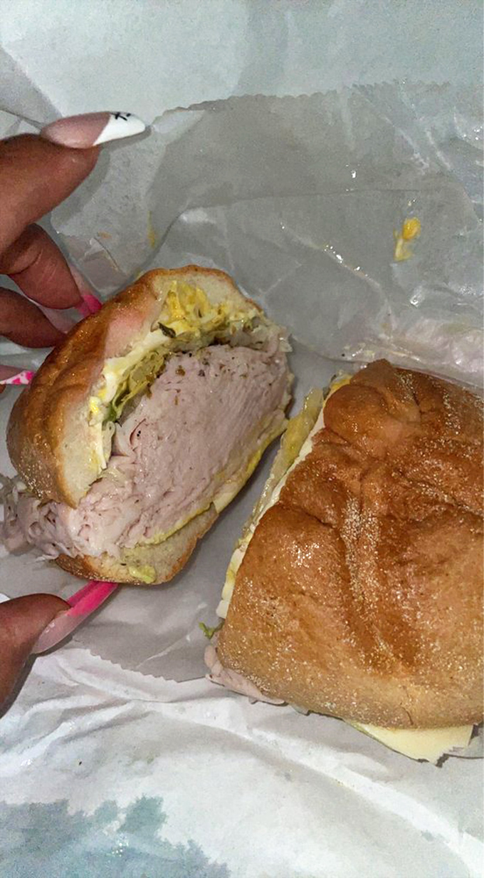 This turkey hoagie isn't just lunch; it's an architectural achievement with structural integrity that would impress Frank Lloyd Wright.