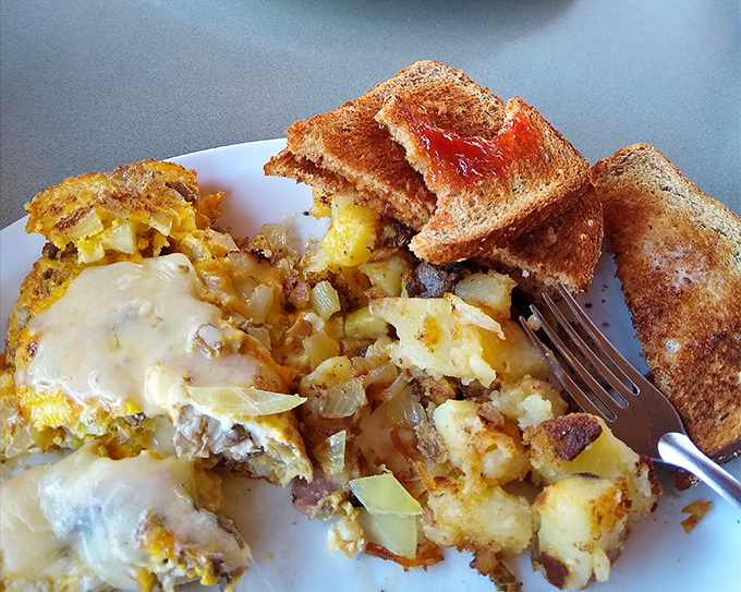 That veggie omelet is doing things vegetables never thought possible &ndash; in the best way imaginable.