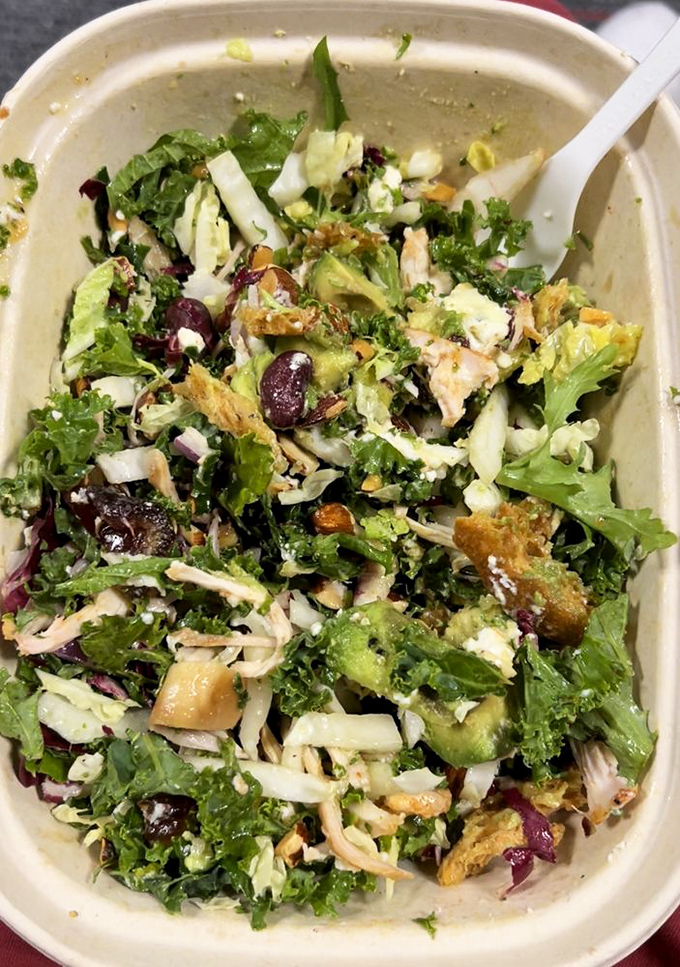 A salad so fresh and vibrant it makes you wonder if the vegetables were harvested during your drive to the restaurant.