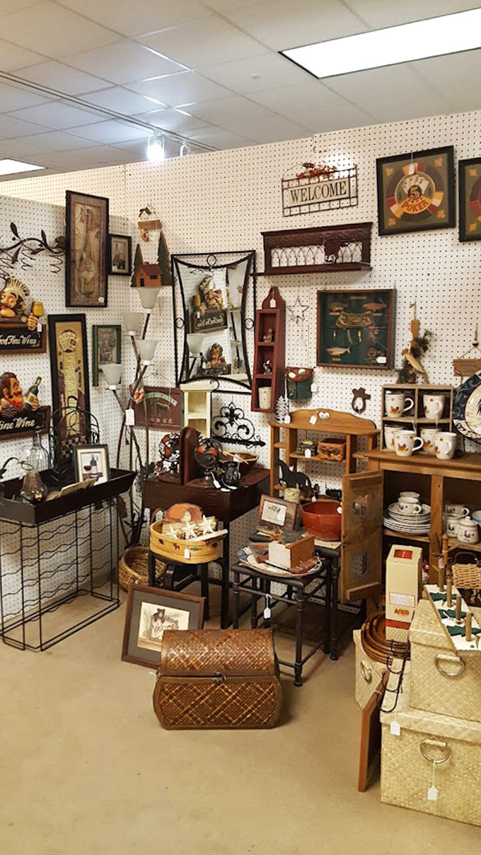 This booth is what happens when country charm meets meticulous organization&mdash;Martha Stewart's fantasy garage sale come to life.